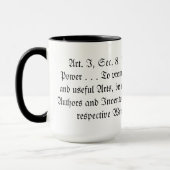 Patent and Copyright Clause (US Constitution) Mug | Zazzle