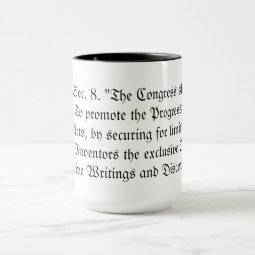 Patent and Copyright Clause (US Constitution) Mug | Zazzle