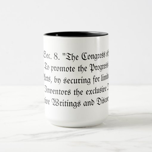 Patent and Copyright Clause (US Constitution) Mug | Zazzle
