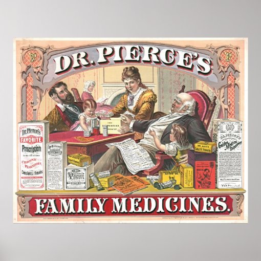 Patent Medicine Ad 1874 Poster | Zazzle
