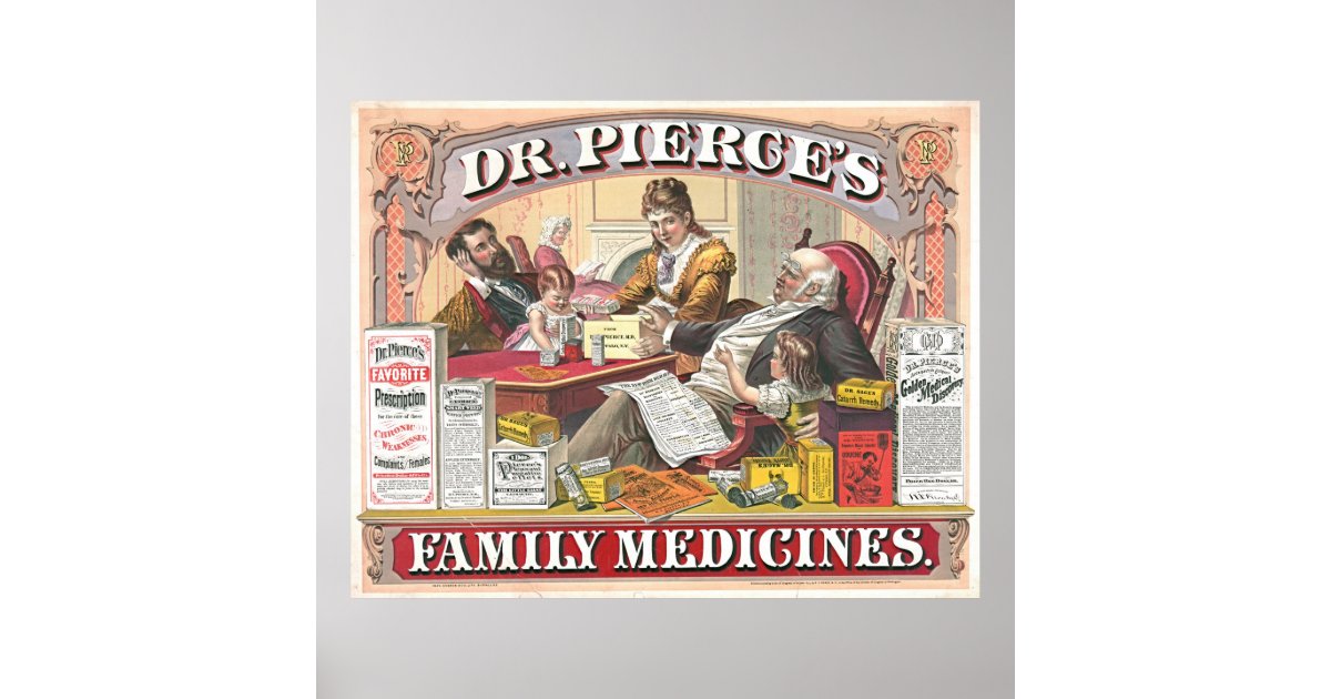 Patent Medicine Ad 1874 Poster | Zazzle