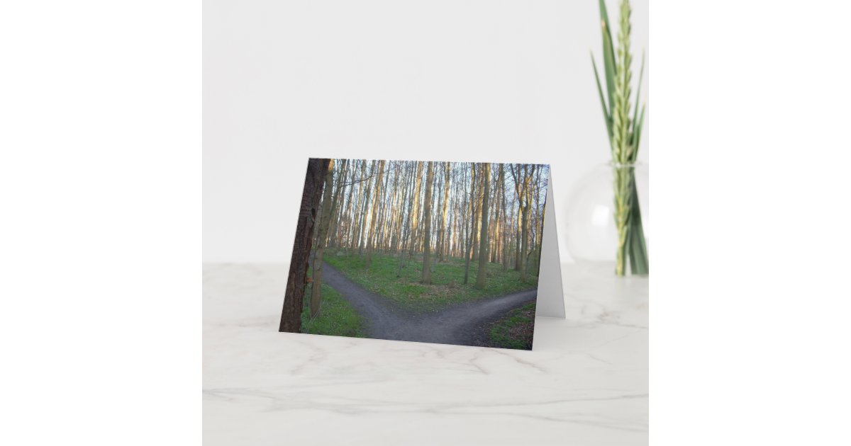 Path Diverges - Choices Card | Zazzle