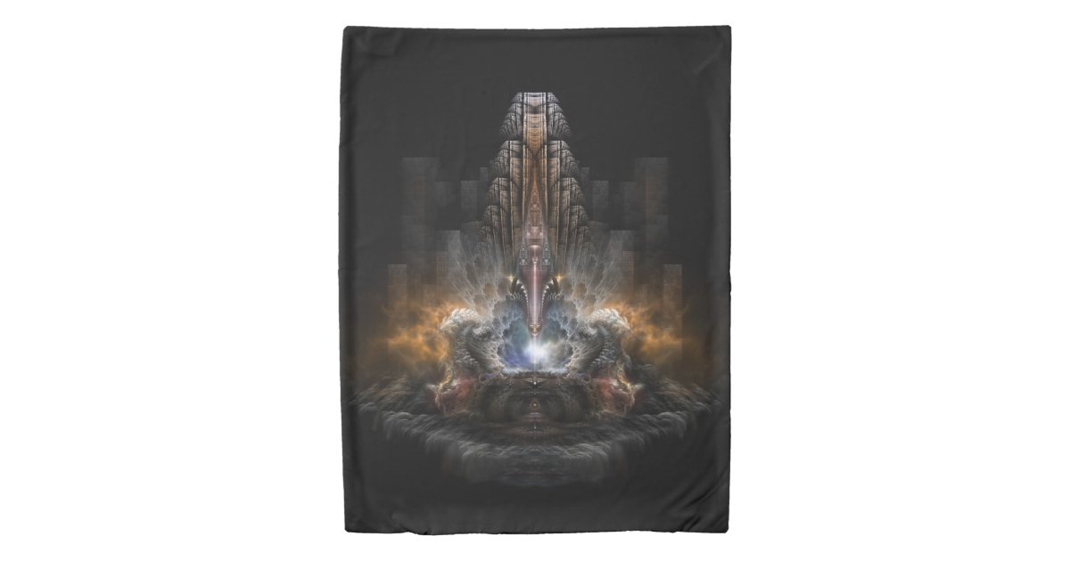 Path Of Shadows Fractal Fantasy Art by Xzendor7 Duvet Cover | Zazzle