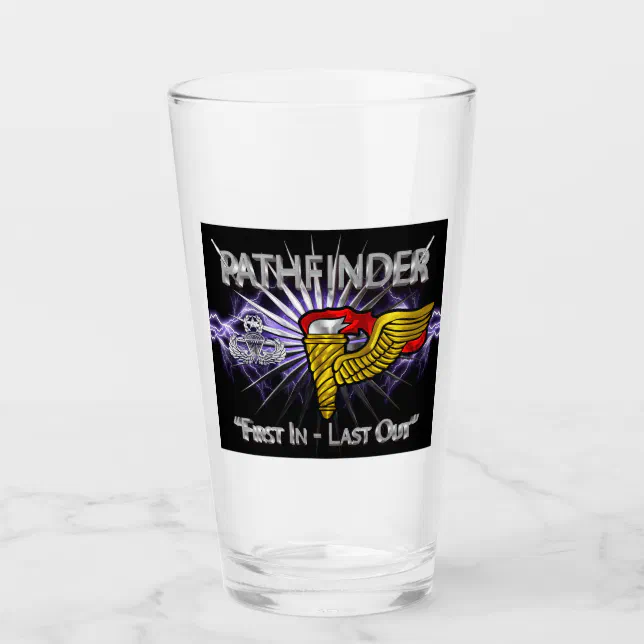 Pathfinder Badge-“First In Last Out” Glass | Zazzle