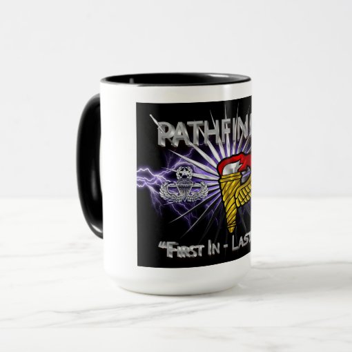 Pathfinder Badge-“First In Last Out” Mug | Zazzle