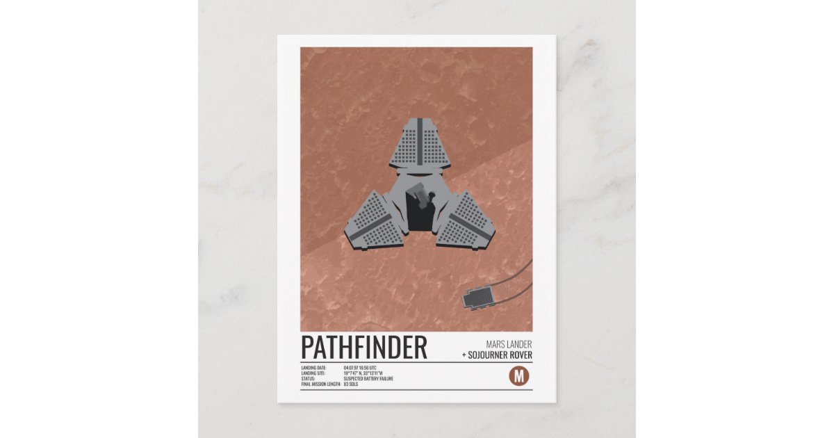 Pathfinder Lander Postcard | Zazzle