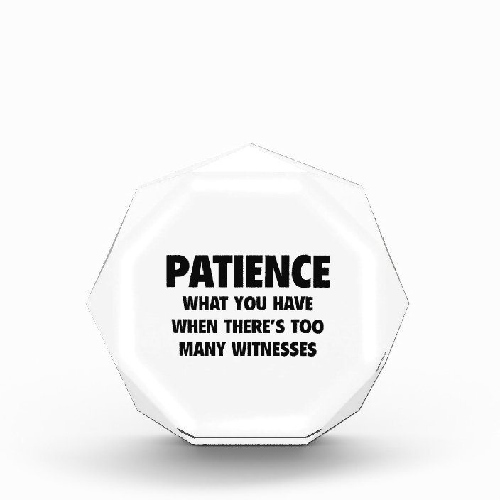 Patience Award | Zazzle.com