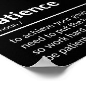 Patience Quote Poster | Zazzle