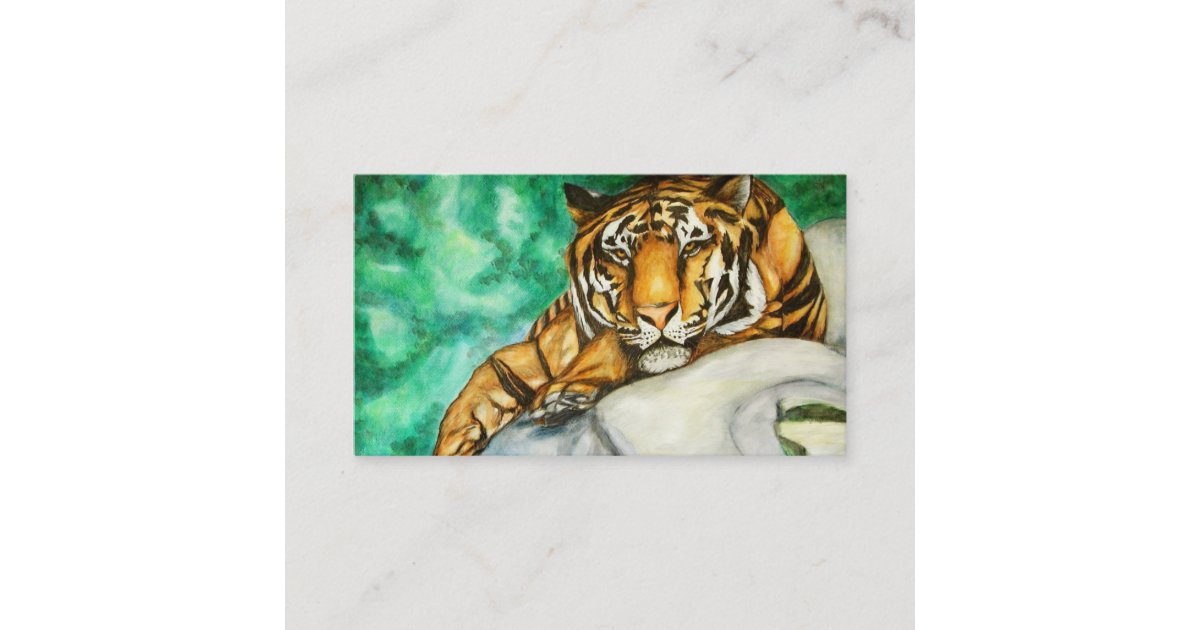 Patience (Tiger) Business Cards | Zazzle