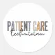 Patient Care Technician PCT Gifts Classic Round Sticker | Zazzle