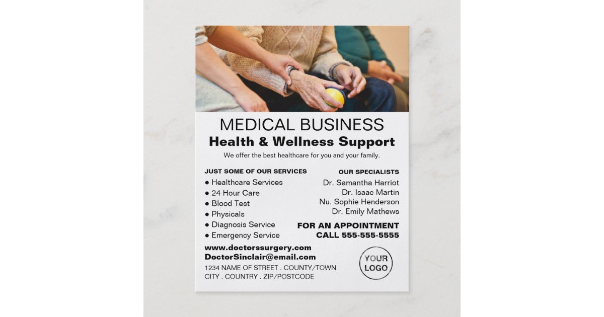 Patient & Nurse, General Practitioner, Nurse Flyer | Zazzle