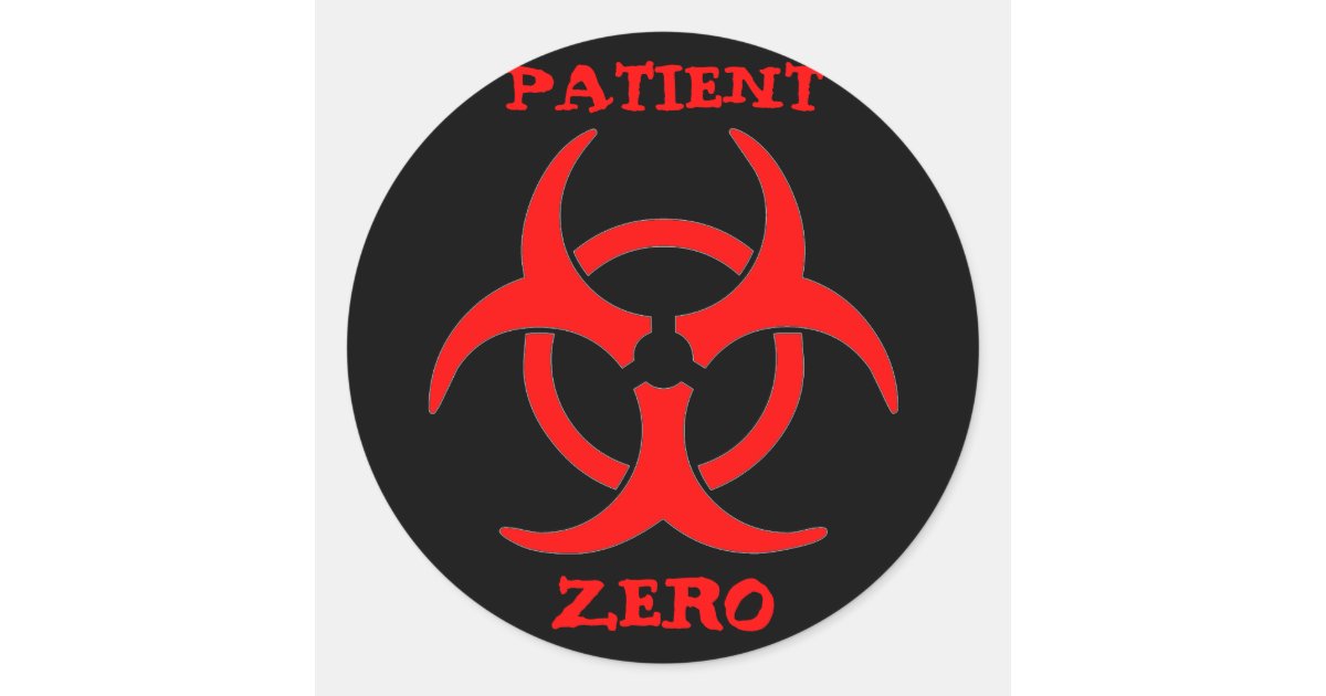 Patient Zero Biohazard Sticker | Zazzle