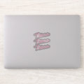 Patricia name in pink cursive font x3 sticker | Zazzle