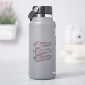 Patricia name in pink cursive font x3 sticker | Zazzle