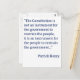 Patrick Henry Constitution Quote Postcard | Zazzle