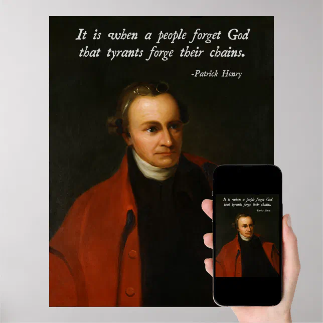 Patrick Henry God Quote Poster | Zazzle