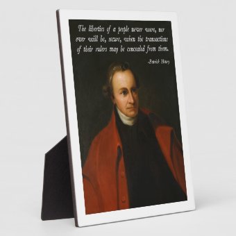 Patrick Henry Quote Plaque | Zazzle