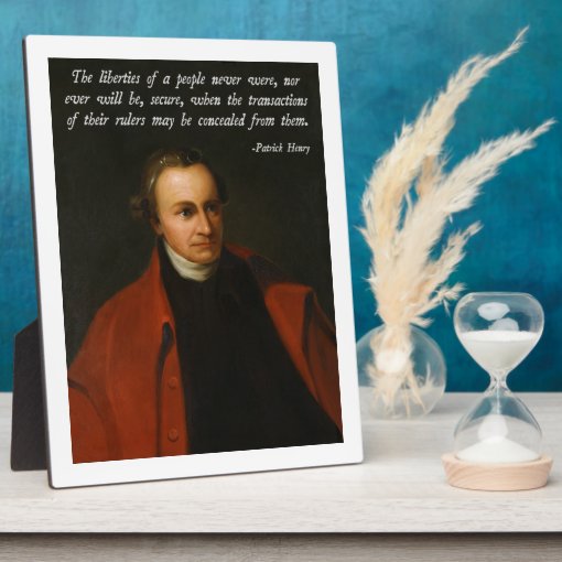 Patrick Henry Quote Plaque | Zazzle