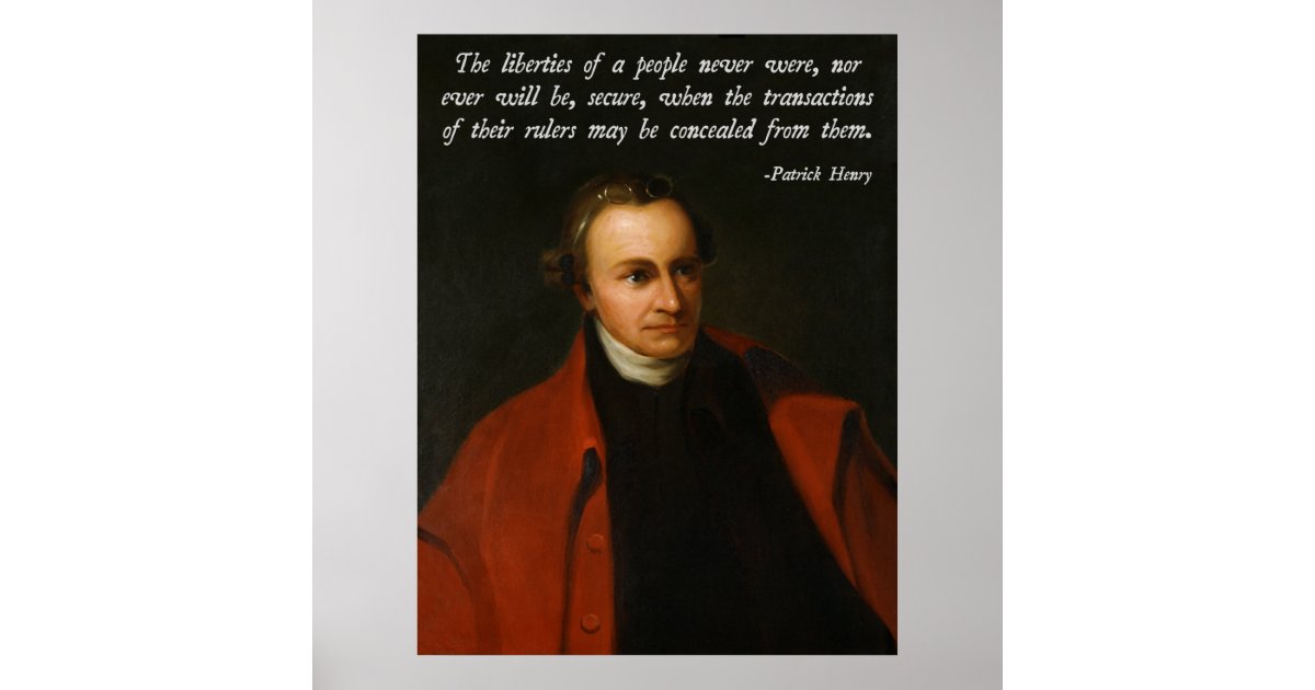Patrick Henry Quote Poster | Zazzle