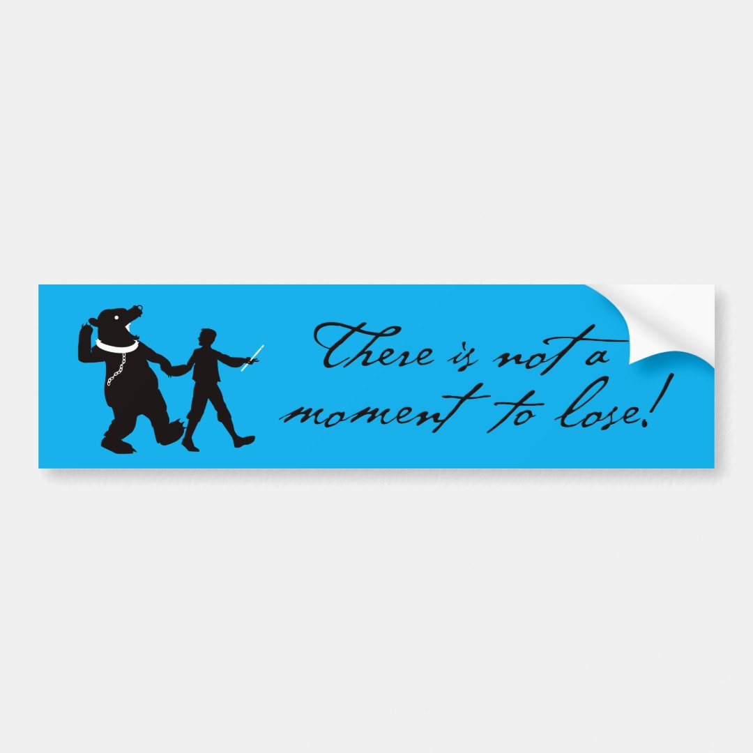 Patrick O'Brian Bumper Sticker Not a Moment | Zazzle