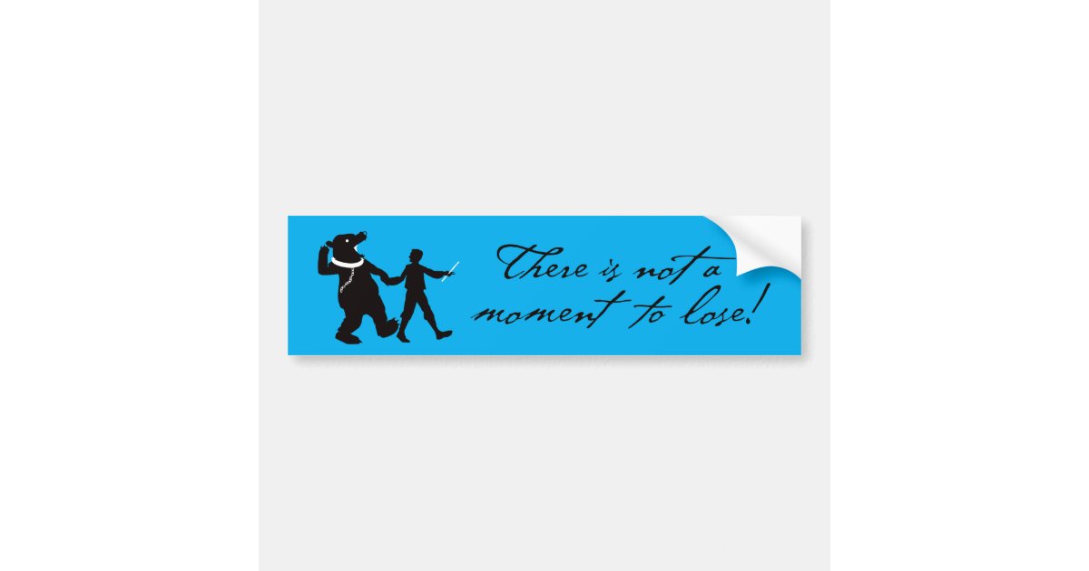 Patrick O'Brian Bumper Sticker Not a Moment | Zazzle