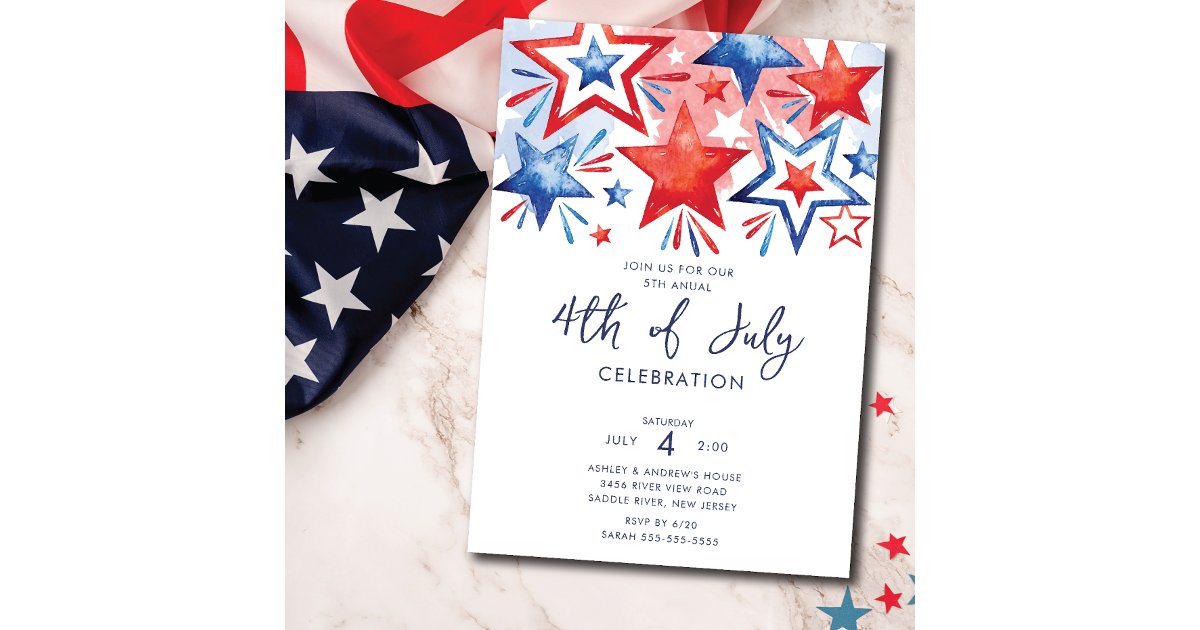 Patriot 4th of July Party Invitation | Zazzle