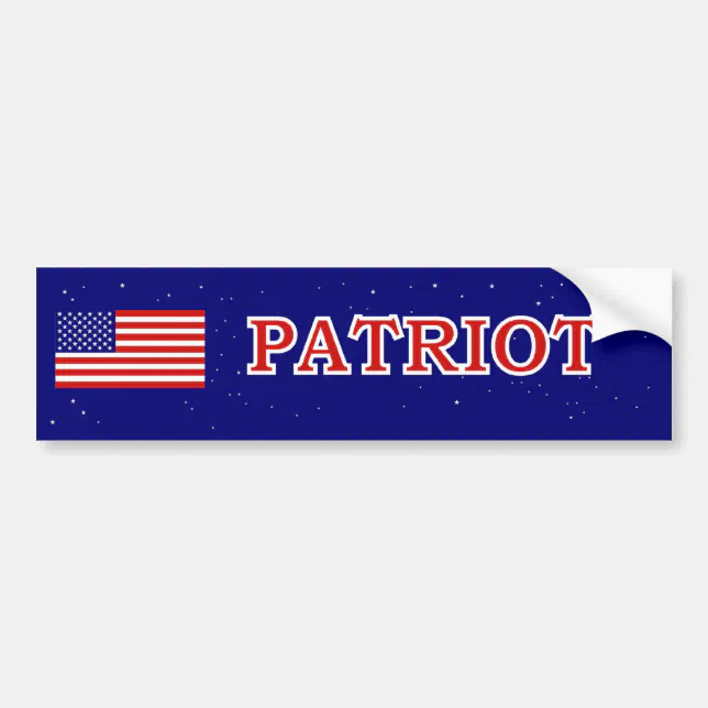 Patriot Bumper Sticker | Zazzle