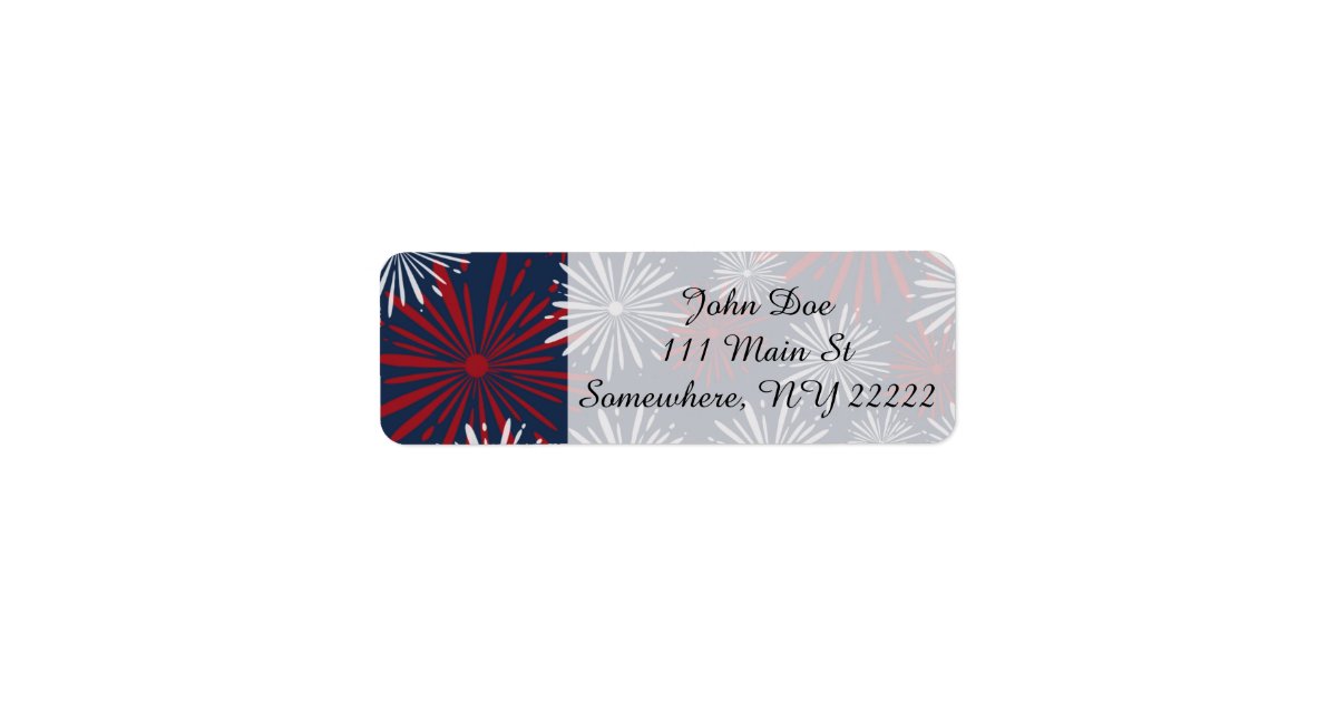 Patriot Fireworks Label | Zazzle