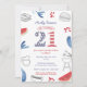 Patriotic 21st Birthday Party, turning twenty one Invitation | Zazzle