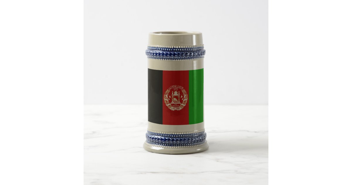 Patriotic Afghanistan Flag Beer Stein | Zazzle