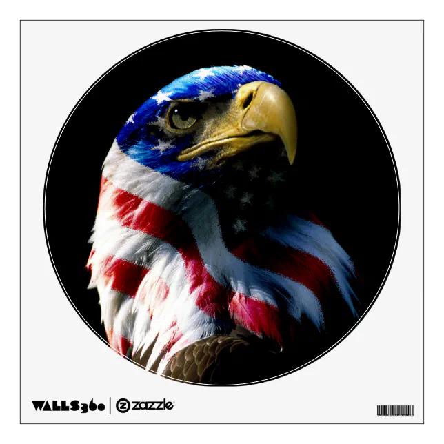 Patriotic American Eagle Wall Decal | Zazzle