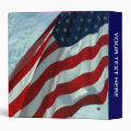 Patriotic American Flag 3 Ring Binder | Zazzle