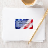 Patriotic American Flag Address Label | Zazzle