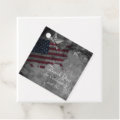 Patriotic American Flag and Stars Wedding Favor Tags | Zazzle