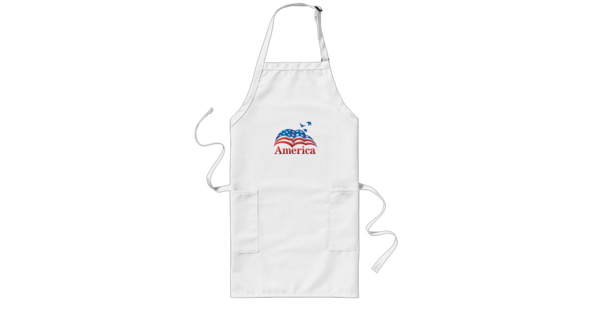 Patriotic American Flag Apron | Zazzle