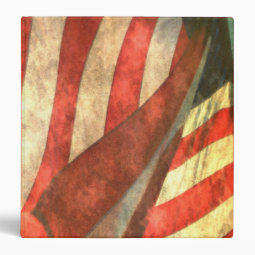 Patriotic American Flag Binder | Zazzle