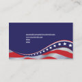 Patriotic American Flag Business Card | Zazzle