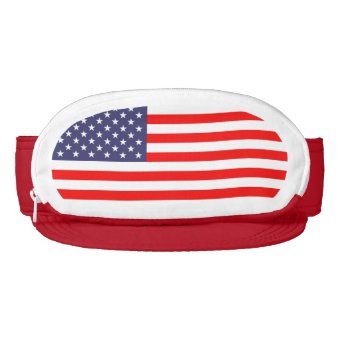 Patriotic American flag cap sac hat with wallet | Zazzle
