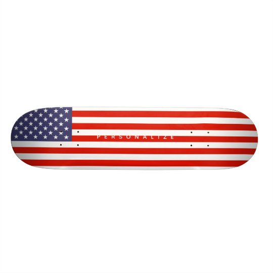 Patriotic American flag custom skateboard deck | Zazzle.com