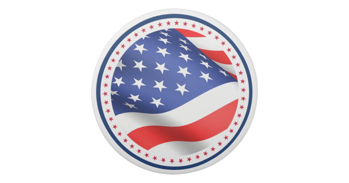 Patriotic American Flag Eraser | Zazzle