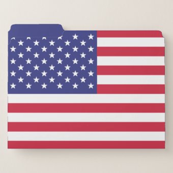 Patriotic American Flag File Folder | Zazzle
