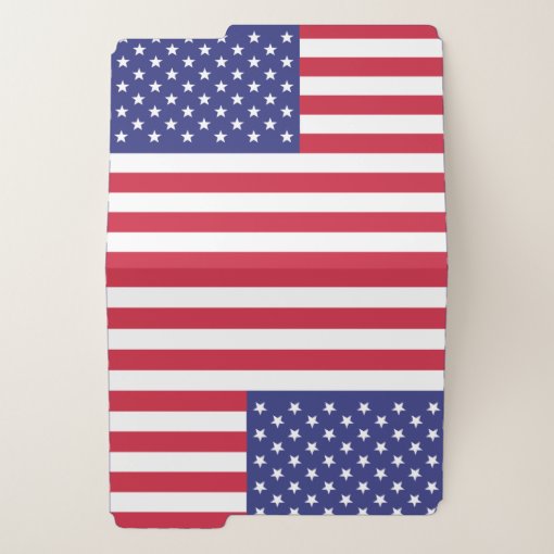 Patriotic American Flag File Folder | Zazzle