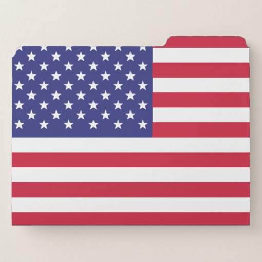 Patriotic American Flag File Folder | Zazzle