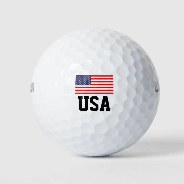 Patriotic American flag golf ball set | USA pride | Zazzle