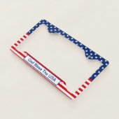 Patriotic American Flag License Plate Frame | Zazzle