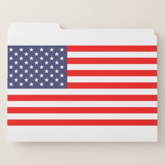 Patriotic American flag of USA custom File Folder | Zazzle