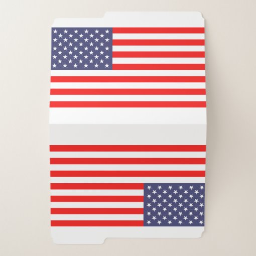 Patriotic American flag of USA custom File Folder | Zazzle