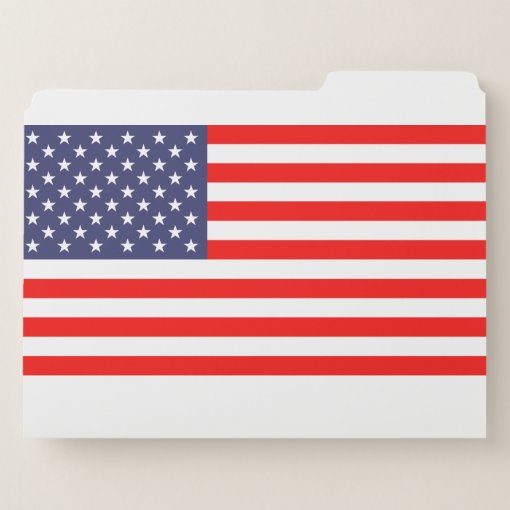 Patriotic American flag of USA custom File Folder | Zazzle