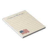Patriotic American Flag Office Kitchen Notepad | Zazzle