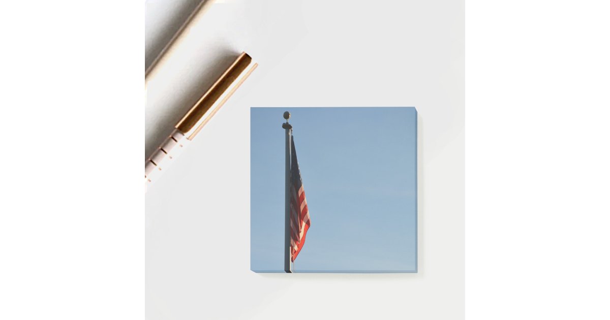 Patriotic American Flag Post-it Notes | Zazzle